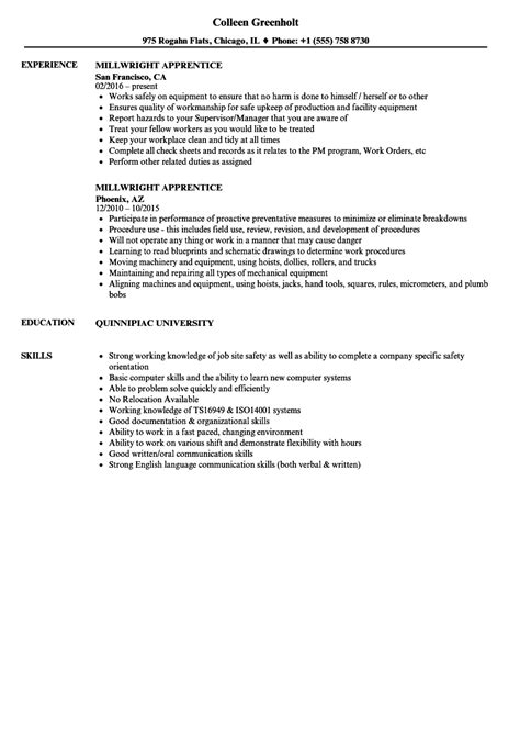 Image result for Millwright Resume Sample