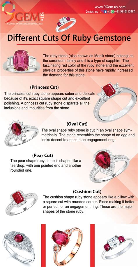 Beautiful Ruby Gemstone In Different Shapes – 9Gem.us | Best Online ...