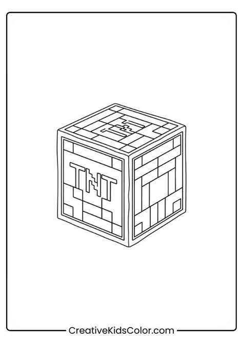 Minecraft Blocks Coloring Pages [2025]