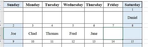 Image result for Excel Calendar Formula Auto Populate