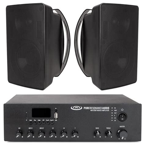 Classroom Sound System with 70V Surface Mount Speakers and Bluetooth ...