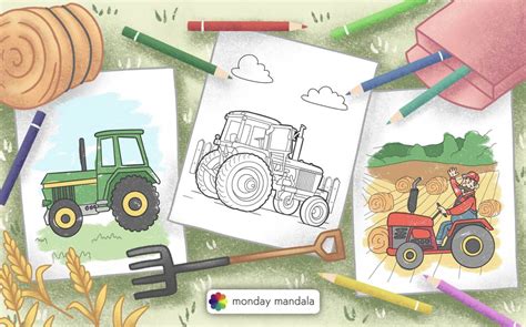 Image result for Tractor Color Pages