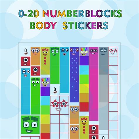 Image result for NumberBlocks Face Stickers