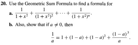 Image result for Geometric Sum Formula Card