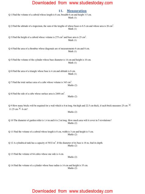 Image result for Math Measurement Grade 8 Worksheet