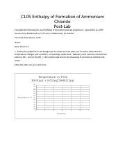 Image result for Enthalpy Post-Lab