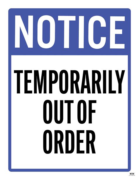 Image result for Out of Order Sign