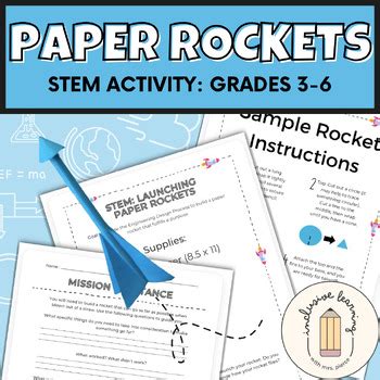 Image result for Paper Rockets Stem Activity