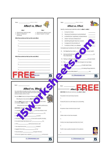 Image result for Affect vs Effect Exercise