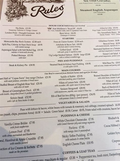 Image result for Rules Menu