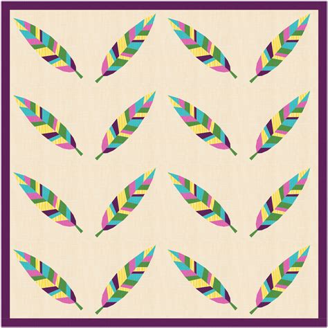 Image result for Paper Piecing Feather Pattern