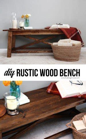 DIY Rustic Wood Bench - Live Laugh Rowe