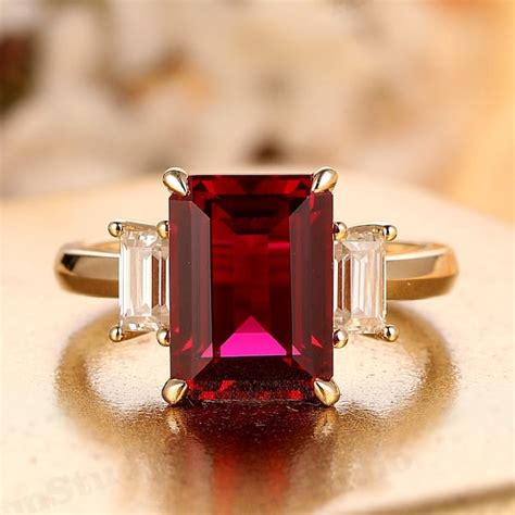 Image result for Emerald Cut Ruby