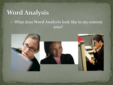 Image result for Word Analysis Examples