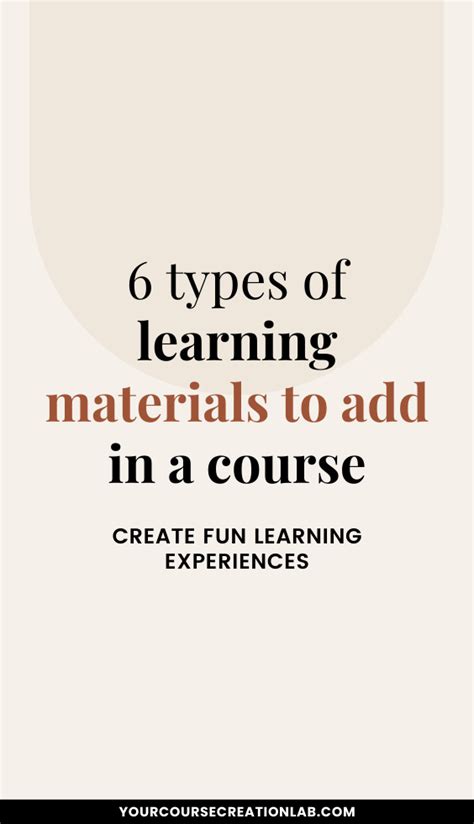 Image result for Types of Materials Learning