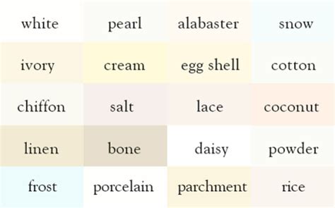 Image result for Color Synonyms