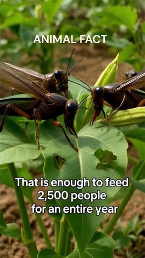 Locust Swarms Eat 200 Million kg in One Day 😳 | Insect Facts