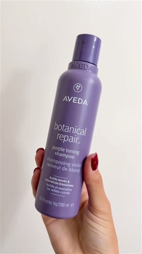 Color-treated hair in need of repair? Start in the shower with a few picks from our Botanical Repair™ collection to help strengthen hair and prevent future breakage. #BotanicalRepair #PurpleToningShampoo #WashRoutine #ASMR | Aveda