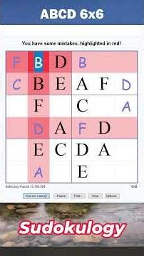 ABCD Sudoku 6x6 | Sudokulogy