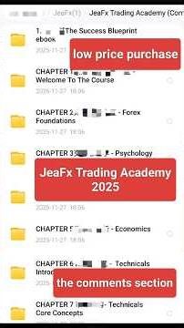 JeaFx Trading Academy 2025 low-price purchase