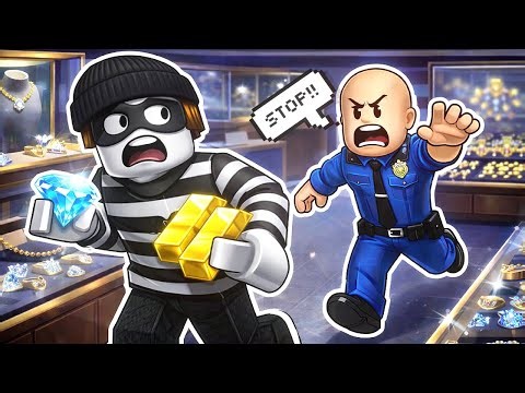 I Became a robber in Roblox rob it...