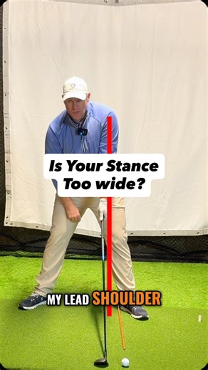 Darren Falk | Golf Instructor & Coach on Instagram: "Width of stance can have a big effect on where your ball is positioned."