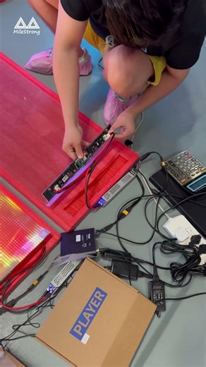 how to install transparent led film display screen#MileStrong #transparentleddisplay #flexibleled