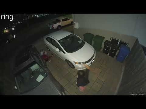 Woman Runs into Car and Falls While Playfully Chasing Daughter