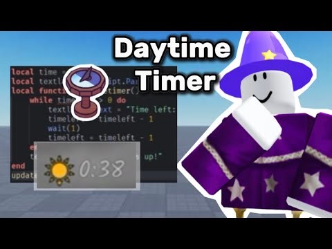 IT ONLY TAKES 4 STEPS TO MAKE A DAYTIME TIMER IN ROBLOX STUDIO!