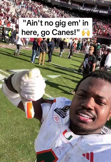 Miami Hurricanes Celebrate CFP Victory Over Aggies