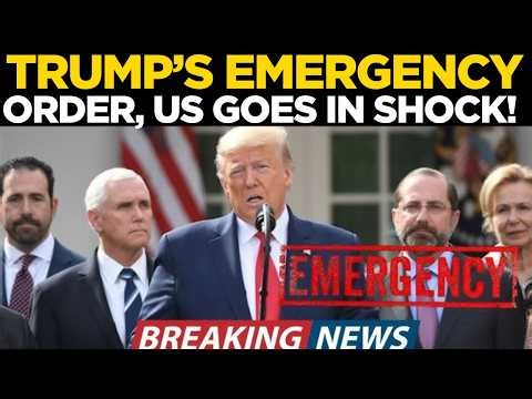 Donald Trump Declares Emergency LIVE | Historic White House Announcement Rocks the Nation! | US News