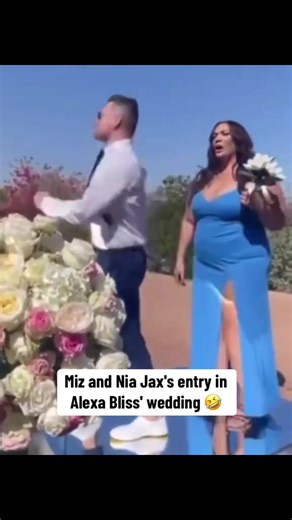 Miz and Nia Jaxs entry in Alexa Bliss wedding 🤣 #wwe #themiz | Nia Jax