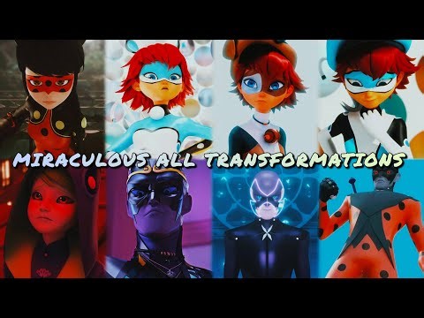 Miraculous Season 5 - All Transformations #miraculous #miraculousladybug #alltransformations