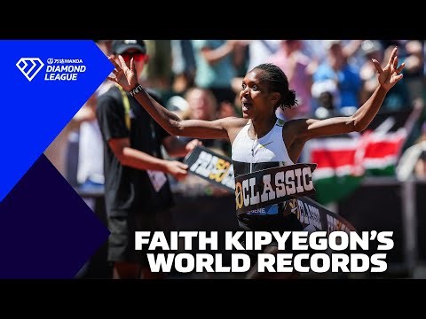 Faith Kipyegon’s World Records Through the Years - Wanda Diamond League