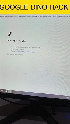 Google Dino Hack new tricks 👍👍🙏 || #excel #hacker #hack #google #trending #viral #hacktricks ||