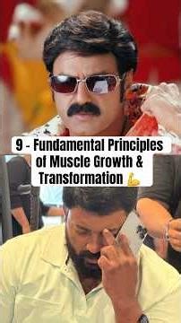 9 Fundamental Principles of Muscle Growth & Transformation 💪 #growth #fitindia