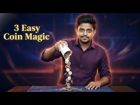 सिक्का गायब करने का 3 जादू सीखें | Magic Tricks With Coins - Tutorial guruji