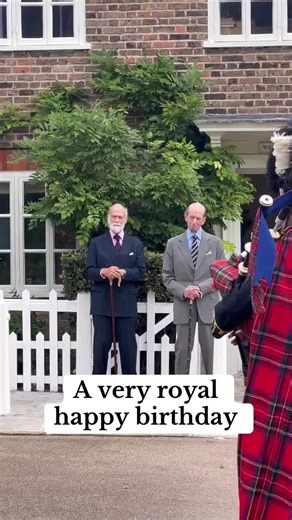 Royal Birthday Celebration with Bagpipe Performance at Kensington Palace