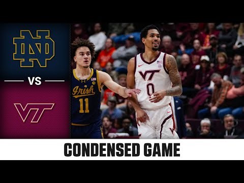 Notre Dame vs. Virginia Tech Condensed Game | 2025-26 ACC Men's Basketball