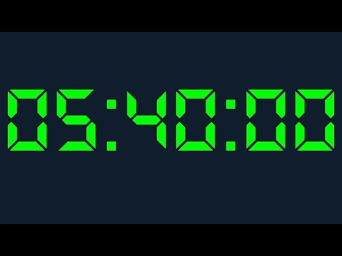 5 hour 40 minutes Timer Digital Countdown Digital