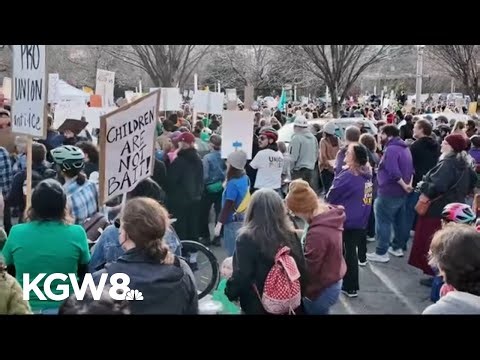 'ICE Out' protests across Portland metro area continue into Saturday