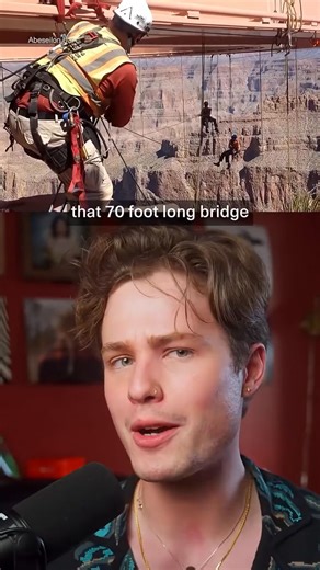 Dangling 4,000 feet above the Grand Canyon, these cleaners risk it all to scrub a glass bridge. With a custom-built trolley and nerves of steel, they tackle one of the scariest jobs in America. Feed your curiosity & expand your knowledge with 1440. For more stories like this, check out 1440 Topics at the #linkinbio. | 1440