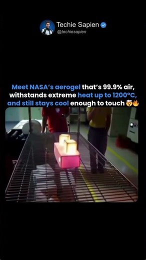 Meet NASA Aerogel That’s 99.9% Air Yet Stays Cool at 1200°C 🤯🔥