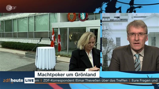 Was wird aus Grönland? Treffen im Weißen Haus soll Klarheit bringen - Pressekonferenz und Analyse bei ZDFheute live | ZDF heute