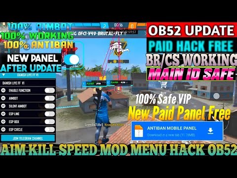 OB52 HACK ✅ Free Fire Headshot Hack Free fire Mod Menu Apk Autokill + fly Hack FF Panel Hack 2026 ❤️