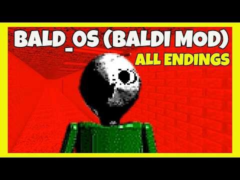 Roblox BALD_0S (BALDI MOD) ALL ENDINGS Full Walkthrough and Badges
