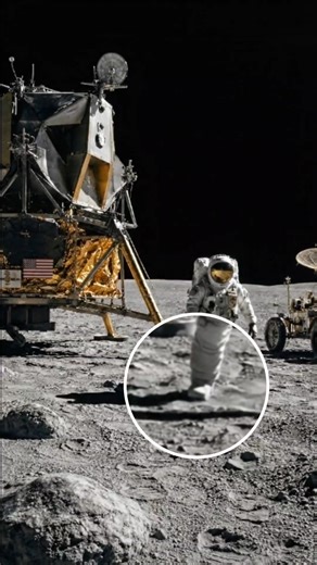 This shows astronauts on the surface of the Moon during the Apollo program. 🌕 Between 1969 and 1972, astronauts landed on the Moon and explored its surface. They walked in low gravity, collected rock and soil samples, and set up scientific experiments. The Moon has no atmosphere, which is why the sky looks black and shadows are very sharp. These missions proved that humans can travel to another world and work there safely. The Apollo missions remain one of the greatest achievements in human his