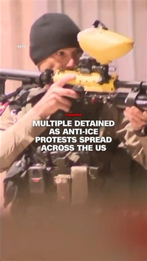 Multiple detained as anti-ICE protests spread across the US