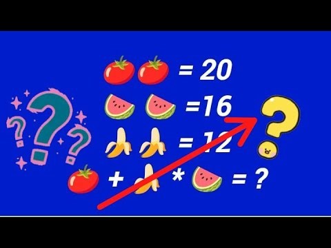 🧠 Only 1% Can Solve This Fruit Math Puzzle! (Live Challenge)