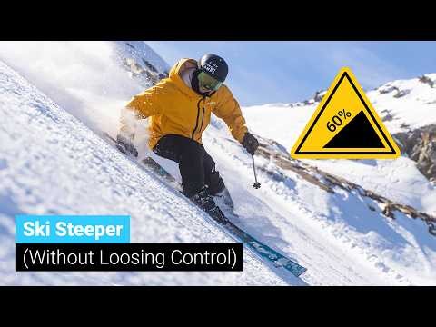How to Ski Steep Slopes While Carving